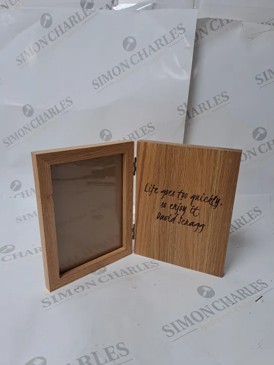 Lot 9356: DESIGNER WOODEN BOOK PHOTO FRAME RRP £29.99 - 4647553 | Simon ...