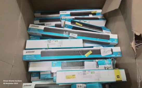 Lot 255: PALLET CONTAINING VERY LARGE AMOUNT OF POLAROID SOUND BARS ...