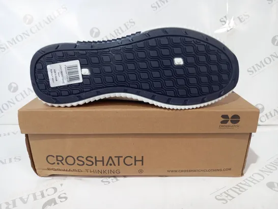 Lot 6017: BOXED PAIR OF CROSSHATCH SHOES IN NAVY UK SIZE 11 - 4596954 ...