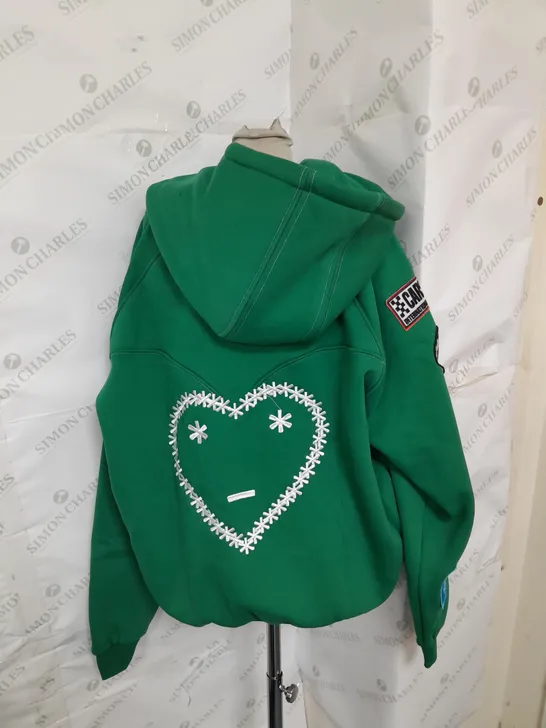 Lot 7101: CARSICKO EMBROIDERED ZIP UP JACKET IN GREEN SIZE M - 4723706 ...