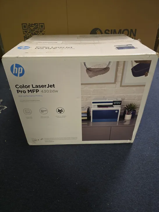 Lot 7086: BOXED HP COLOR LASER JET PRO MFP 4302DW PRINTER - 5196431 ...