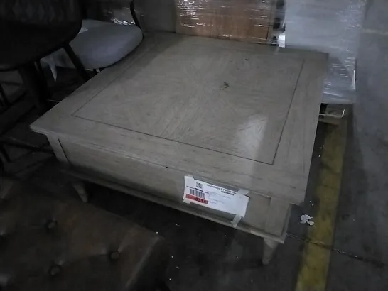 Lot 4090: COLELLA SOLID WOOD COFFEE TABLE WITH STORAGE - 5457172 ...