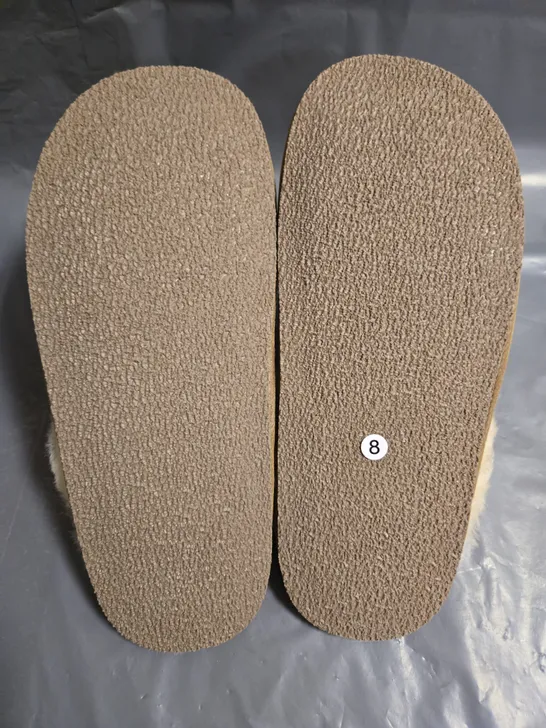 Lot 233: BOXED DRAPER OF GLASTONBURY SLIDE ON SHOES IN SPICE - 8 ...