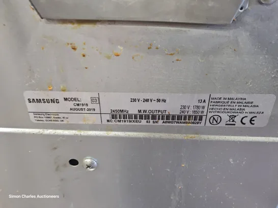 Lot 9: SAMSUNG CM1919 COMMERCIAL MICROWAVE 1850W - 4683350 | Simon ...