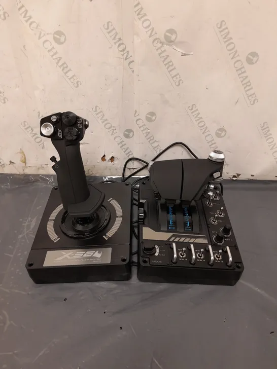 Lot 9008: BOXED LOGITECH G X56 HOTAS RGB FLIGHT/SPACE SIMULATOR GAME ...