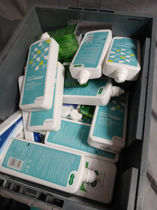 Lot 236: BOX OF ASSORTED CONTACT LENS SOLUTION INCLUDING SPECSAVERS ...