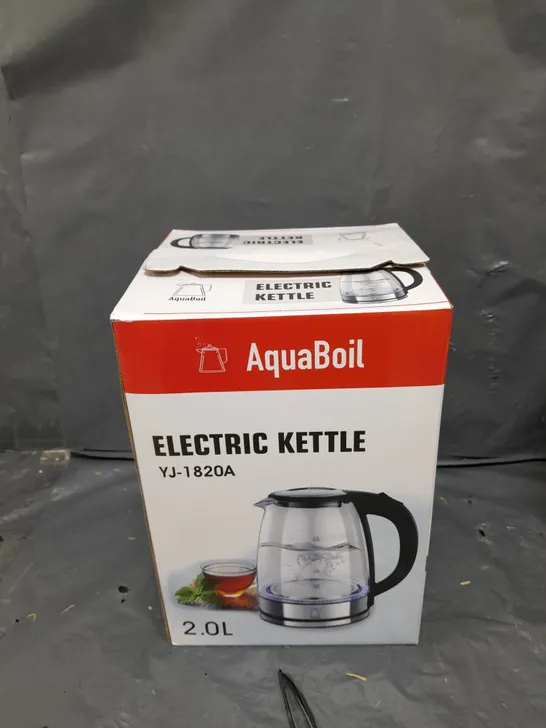Lot 4004: BOXED AQUABOIL ELECTRIC KETTLE 2L - 5095777 | Simon Charles ...