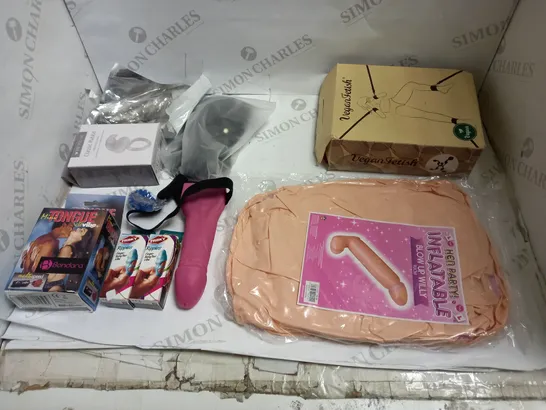 Lot 1018: LOT OF APPROX 10 ASSORTED ADULT ITEMS TO INCLUDE INFLATABLE ...