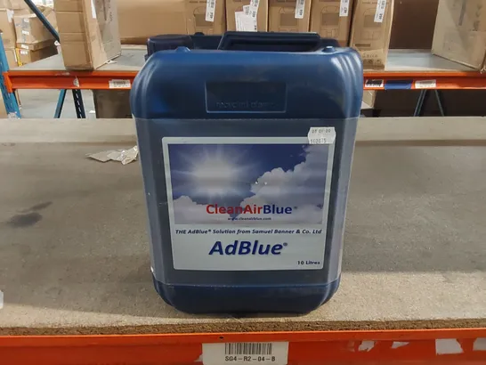 Lot 1049: CLEANAIRBLUE 10 LITRE BOTTLE OF ADBLUE SOLUTION - 4974472 | Simon Charles Auctioneers