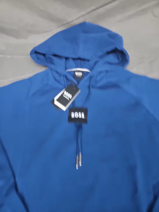 Lot 1334: HUGO BOSS HOODIE – BLUE, HOODED SWEATSHIRT - SIZE UNSPECIFIED ...