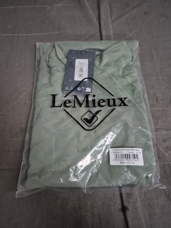 Lot 9057: SEALED LEMIEUX YOUNG RIDER MIA MESH BASE LAYER - SIZE KIDS 13-14 - 4994066 | Simon ...