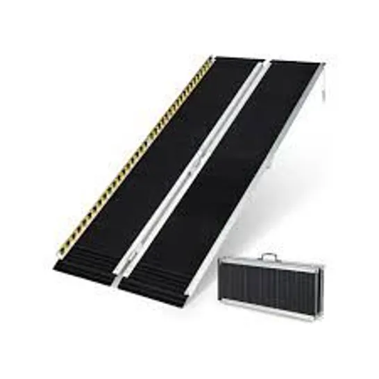 Lot 876: BOXED COSTWAY 183 X 74cm WHEELCHAIR RAMP, PORTABLE AND ANTI ...