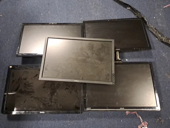 Lot 7705: LOT OF 10 ASSORTED UNBOXED MONITORS TO INCLUDE ASUS AND DELL ...