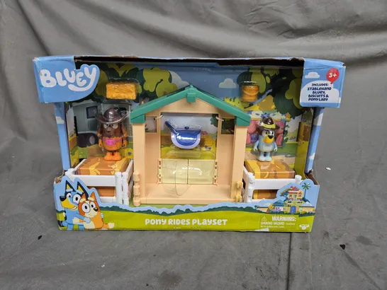 Lot 6366: BLUEY PONY RIDE PLAYSET - 5134231 | Simon Charles Auctioneers