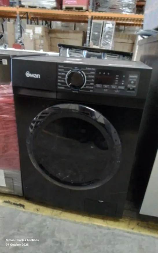 Lot 340: SWAN 8KG 1400 SPIN FREESTANDING WASHING MACHINE - BLACK ...