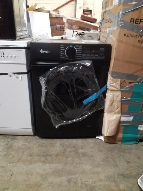 Lot 257: SWAN 8KG 1400 SPIN FREESTANDING WASHING MACHINE - BLACK ...