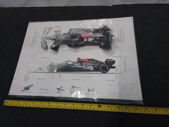 Lot 15: SIGNED MERCEDES F1 LIVERY SCHEMATIC - 4393115 | Simon Charles ...