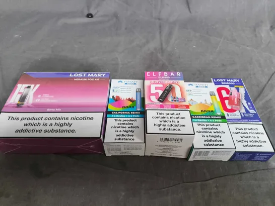Lot 1246: APPROXIMATELY 15 ASSORTED E-CIGARETTE AND VAPE PRODUCTS TO ...