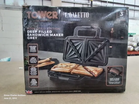 Lot 596: BOXED BRAND NEW 3 IN ONE TOWER TOASTIES SANDWICH MAKER ...