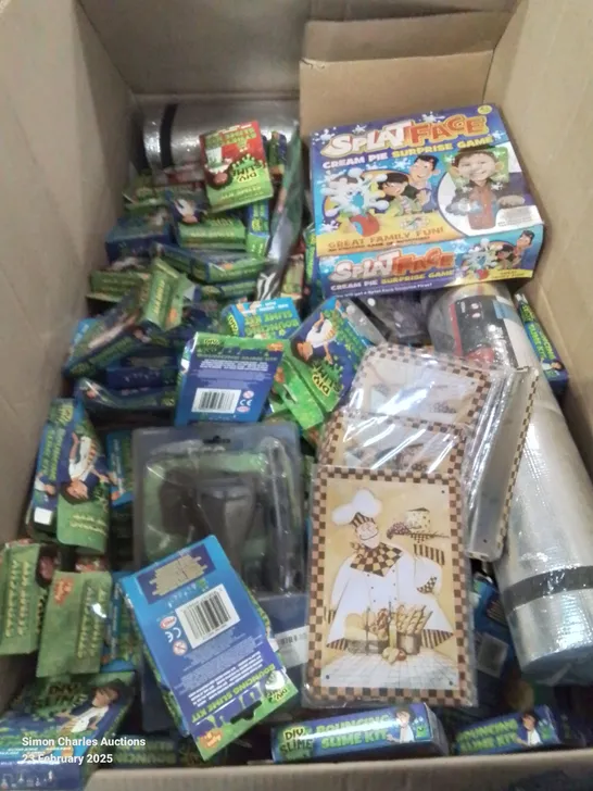 Lot 823: LARGE BOX CONTAINING MIXED ITEMS TO INCLUDE, DIY SLIME KITS ...