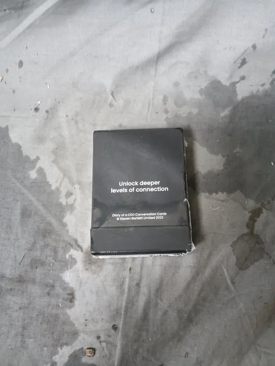 Lot 1013: THE DIARY OF A CEO CONVERSATION CARDS – BLACK BOXED CARD DECK ...
