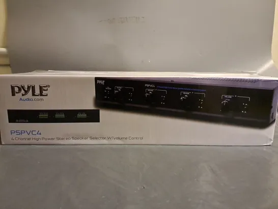 Lot 7186: BOXED PYLE PSPVC4 4 CHANNEL HIGH POWER STEREO SPEAKER ...
