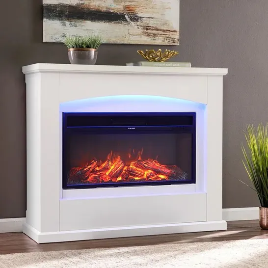 Lot 2902: BOXED ADWIN WADE LOGAN 120cm W ELECTRIC FIREPLACE (2 BOXES ...