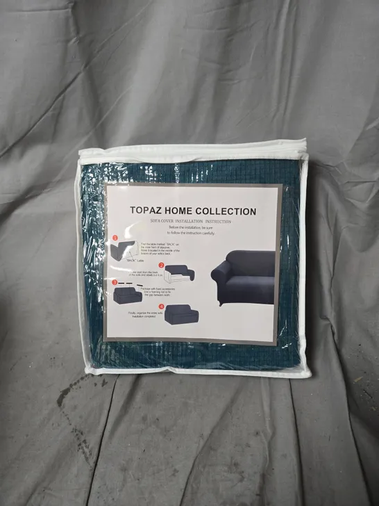 Lot 4371: TOPAZ HOME COLLECTION SOFA COVER – TEAL - 5406707 | Simon ...