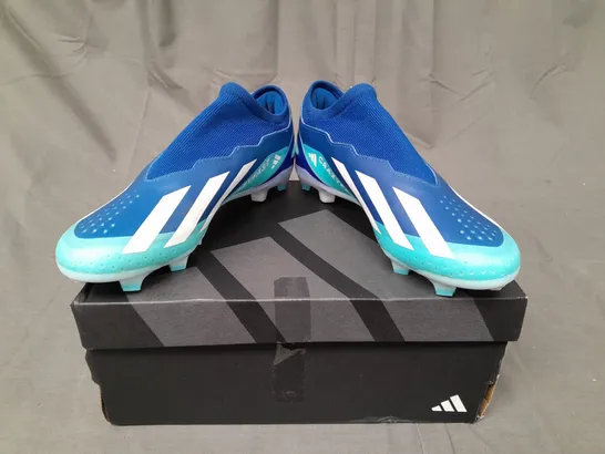 Lot 4328: BOXED PAIR OF ADIDAS CRAZY FAST FOOTBALL BOOTS IN BLUE SIZE ...