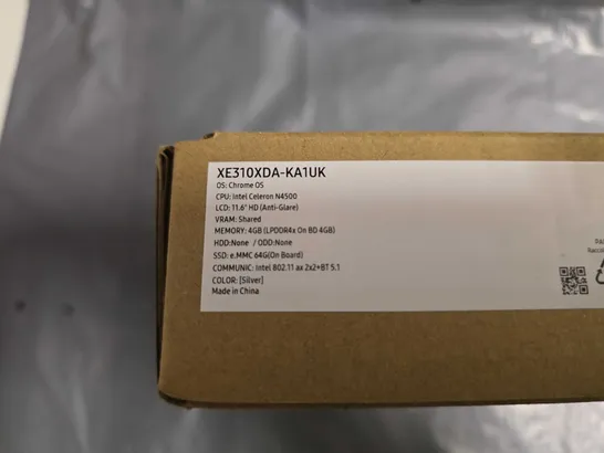 Lot 3606: BOXED SAMSUNG GALAXY CHROMEBOOK INTEL CELERON LAPTOP IN ...