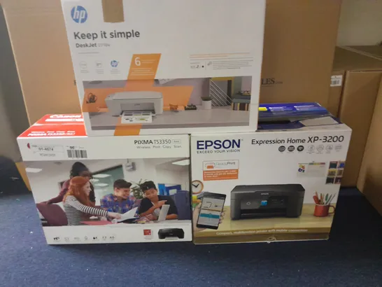 Lot 1754: LOT OF 3 ASSORTED BOXED PRINTERS INCLUDES EPSON XP-3200 ...