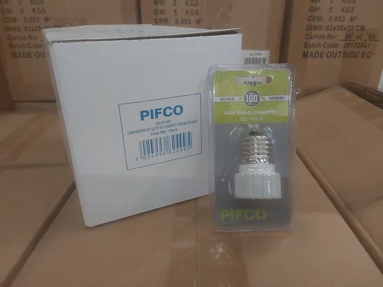 Lot 2826: APPROX 96 BRAND NEW PIFCO BULB MOUNT CONVERTERS E27-GU10 ...