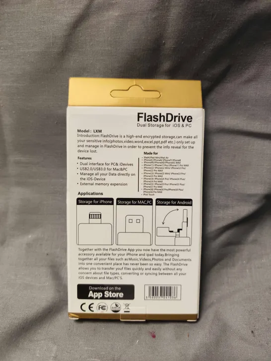 Lot 4525: SEALED FLASHDRIVE DUAL STORAGE FOR IOS & PC – PINK USB DRIVE ...