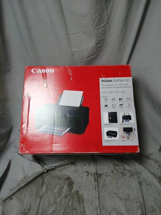 Lot 6437: BOXED CANON PIXMA TS3750I WIRELESS COLOUR ALL-IN-ONE INKJET ...
