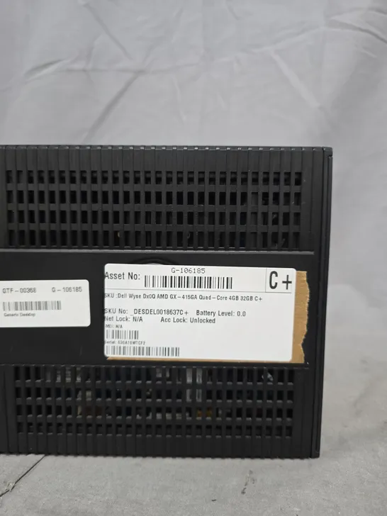 Lot 5708: DELL WYSE DX0 THIN CLIENT – AMD GX-415GA QUAD-CORE, 4GB RAM ...