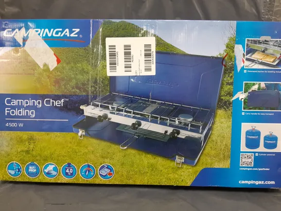 Lot 9409: BOXED CAMPINGAZ CAMPING CHEF FOLDING STOVE - 5086114 | Simon ...