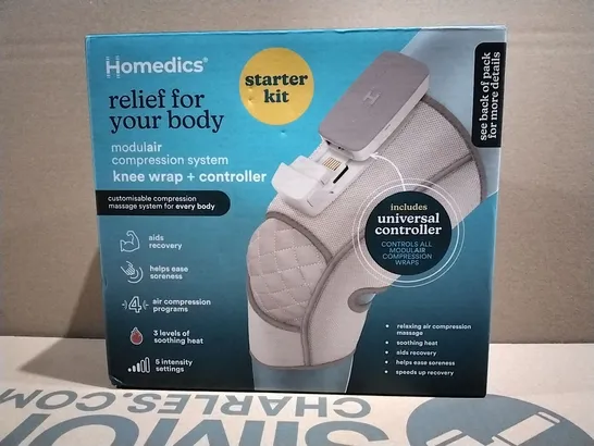 Lot 9314: BOXED HOMEDICS MODULAR COMPRESSION SYSTEM KNEE WRAP ...
