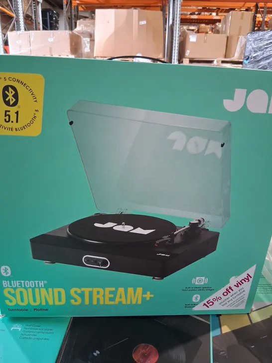 Lot 2347: BOXED JAM BLUETOOTH SOUND STREAM+ TURNTABLE- COLLECTION ONLY ...
