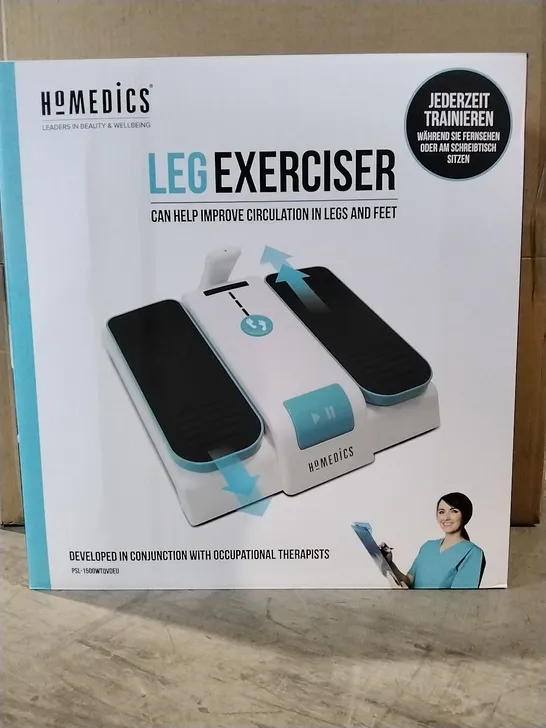 Lot 10714: BOXED AS NEW HOMEDICS LEG EXERCISER IN WHITE - 5106160 ...