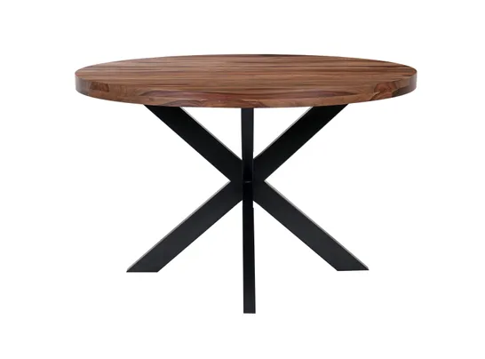 Lot 379: BOXED INDUS VALLEY HOXTON ROUND DINING TABLE (2 BOXES ...