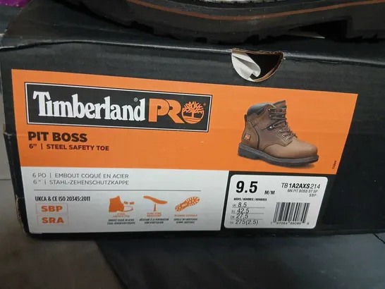 Lot 1031: TIMBERLAND PRO PIT BOSS 6-INCH STEEL TOE BOOTS – BROWN ...