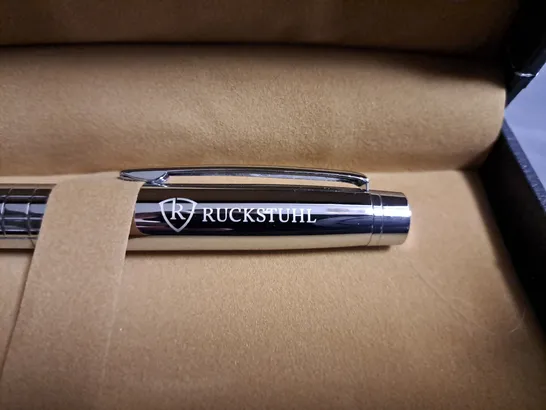 Lot 7100: RUCKSTUHL STAINLESS STEEL LUXURY PEN IN GIFT BOX - 5040178 ...