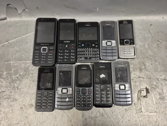 Lot 9832: APPROXIMATELY 10 ASSORTED OLD PHONES TO INCLUDE NOKIA 3109C ...