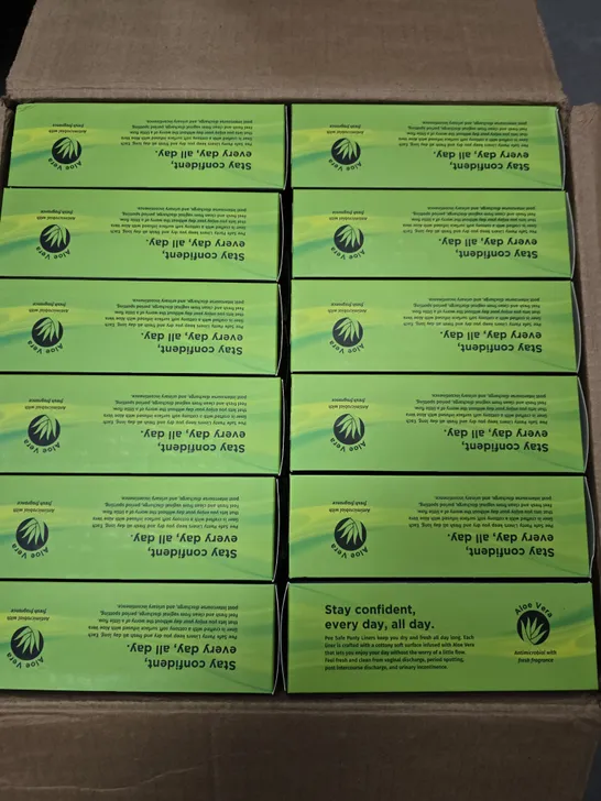 Lot 4219: PEE SAFE PANTY LINERS WITH ALOE VERA – 50 LINERS PER BOX ...