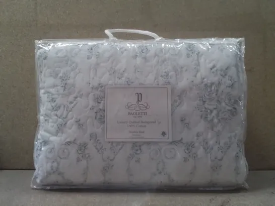 Lot 1019: BRAND NEW PAOLETTI DOUBLE LUXURY QUILTED BEDSPREAD - BLUE ...