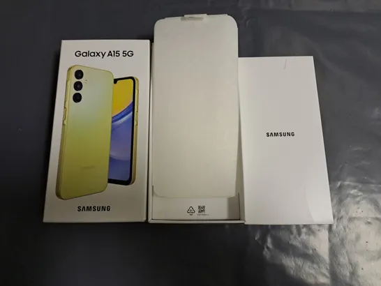Lot 2400: BOXED SAMSUNG GALAXY A15 5G 4GB 128GB IN YELLOW - SM-A156B/DS ...