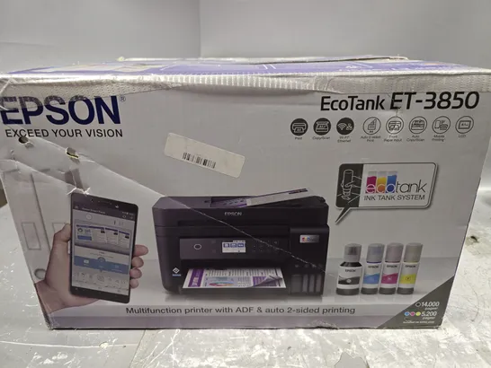 Lot 7088: BOXED EPSON ECOTANK ET-3850 PRINTER - 5196438 | Simon Charles ...