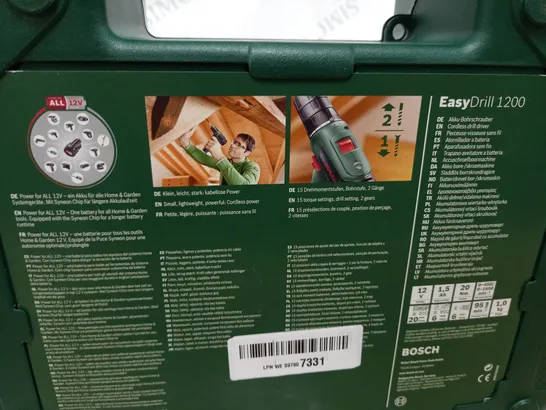 Lot 204: BOSCH 12V CORDLESS EASY DRIVE 1200 - 3722708 | Simon Charles ...