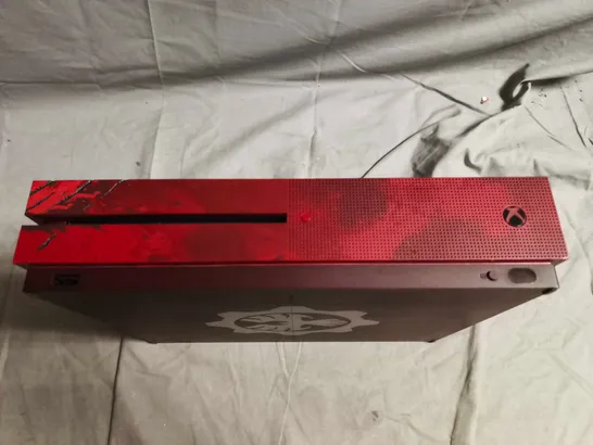 Lot 1991: XBOX ONE S SPECIAL EDITION CONSOLE - RED (GEARS OF WAR ...