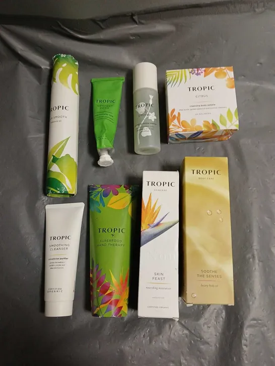 Lot 1743: TROPIC SKINCARE LOT OF 8 ASSORTED SKINCARE PRODUCTS TO ...